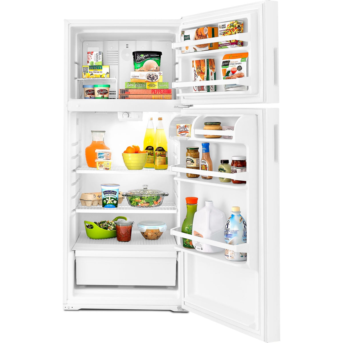 Amana Top Mount Fridge (ART104TFDW) - White | Northern Furniture
